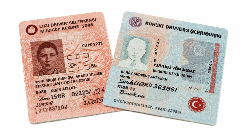 Wunderschne Trkischer Fhrerschein In Deutschland Fotos