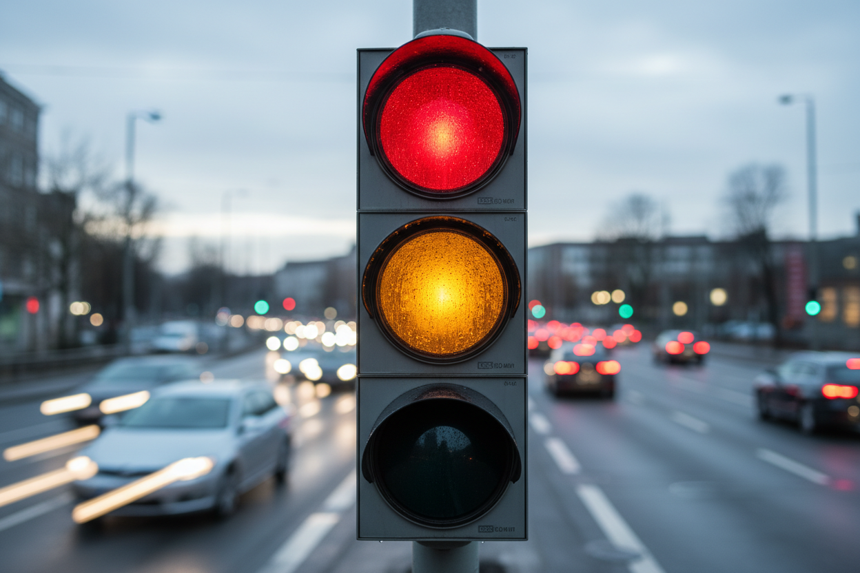 Rote Ampel überfahren: Strafen und Folgen 2025/2026 - WWDVH
